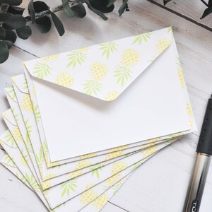 Pineapple Mini Cards // Blank Cards // Enclosure Cards // Gift Card ...