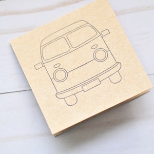 Vintage Bus Mini Cards // Kraft Cards // Travel Journal // Enclosure ...