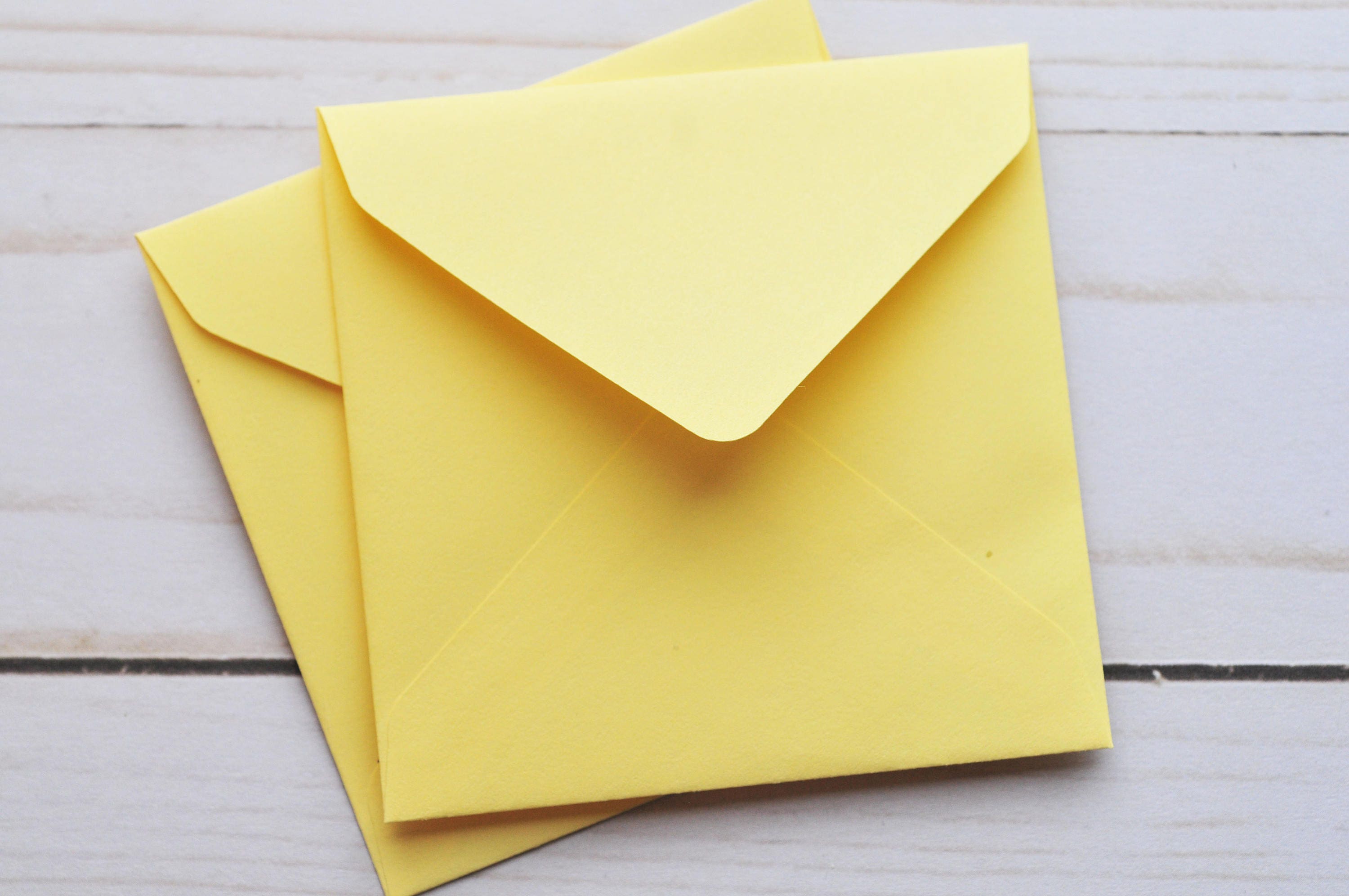 Mini Envelopes - Light Yellow - Set of 10 - Gift Cards, Advice Notes ...