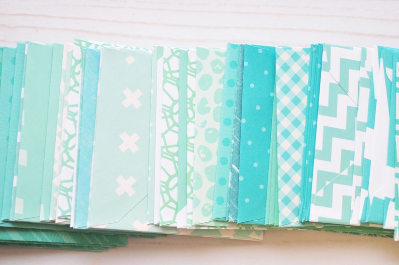 Turquoise Patterned Mini Card // Blank Cards // Gift Card - Etsy