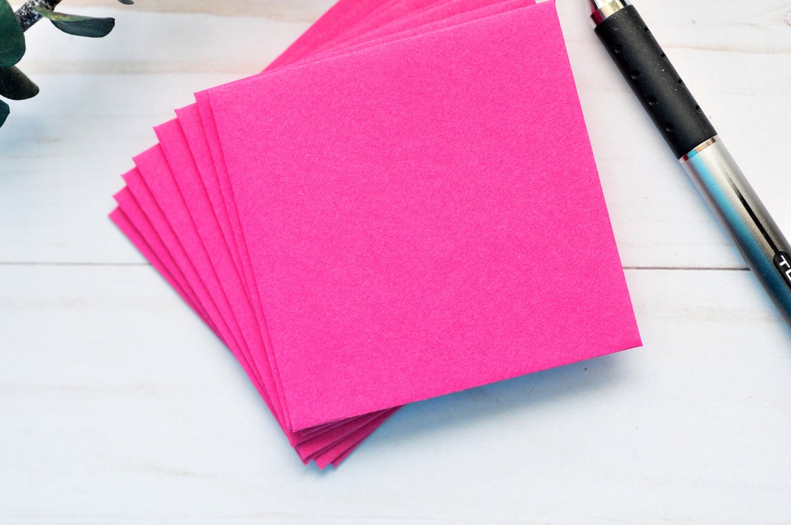 Mini Envelopes - Bright Pink - Set of 10 - Love Notes, Gift Cards ...