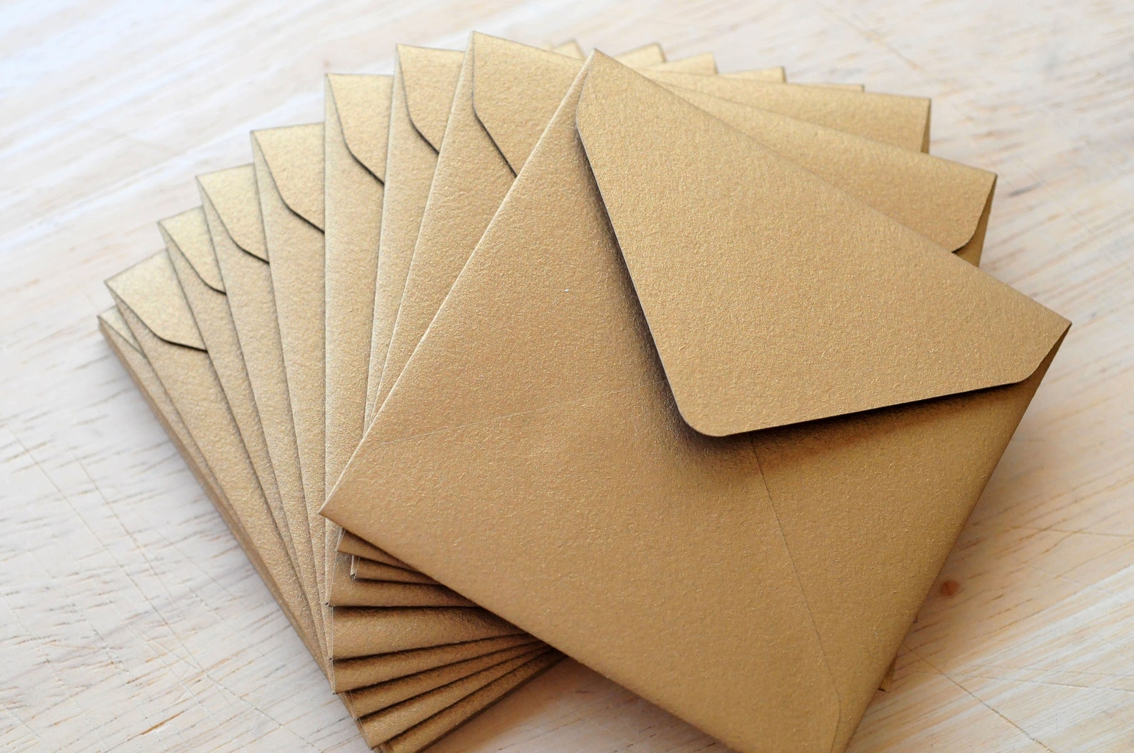 Mini Envelopes Antique Gold // BULK LISTING // Set of 50 // - Etsy