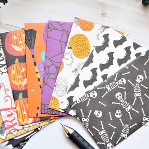 Assorted Halloween Mini Cards – Set of 10 - Spooky Blank Notes, Trick ...