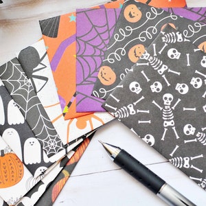 Assorted Halloween Mini Cards – Set of 10 - Spooky Blank Notes, Trick ...