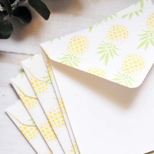 Pineapple Mini Cards // Blank Cards // Enclosure Cards // Gift - Etsy