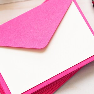 Mini Envelopes - Bright Pink - Set of 10 - Love Notes, Gift Cards ...