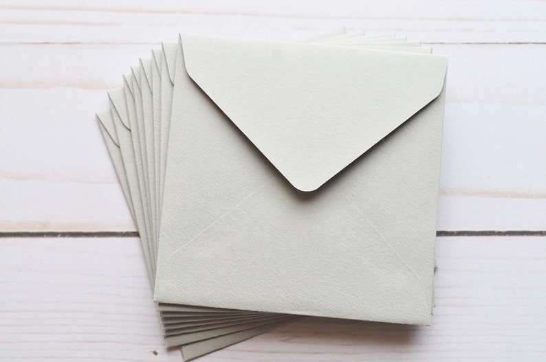 Mini Envelopes Gray // BULK LISTING // Set of 100 // Gift - Etsy