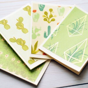 Cactus Mini Cards // Blank Cards // Gift Card Envelopes // Western ...