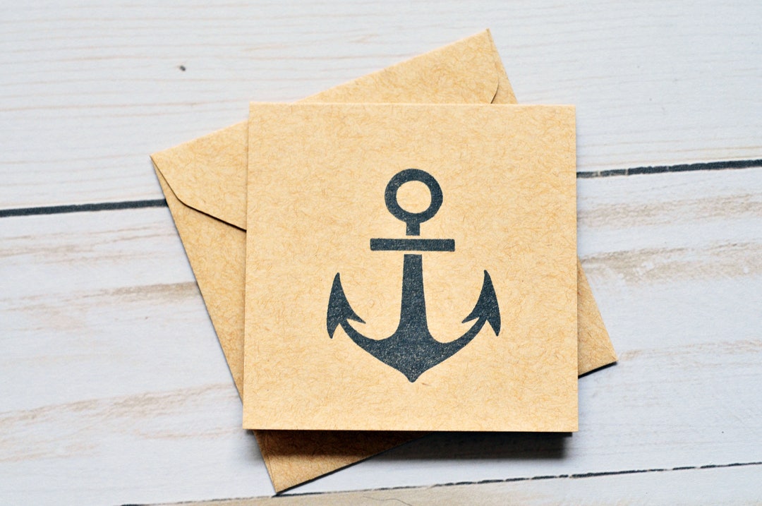 Anchor Mini Cards // Blank Cards // Enclosure Cards // Nautical Note ...