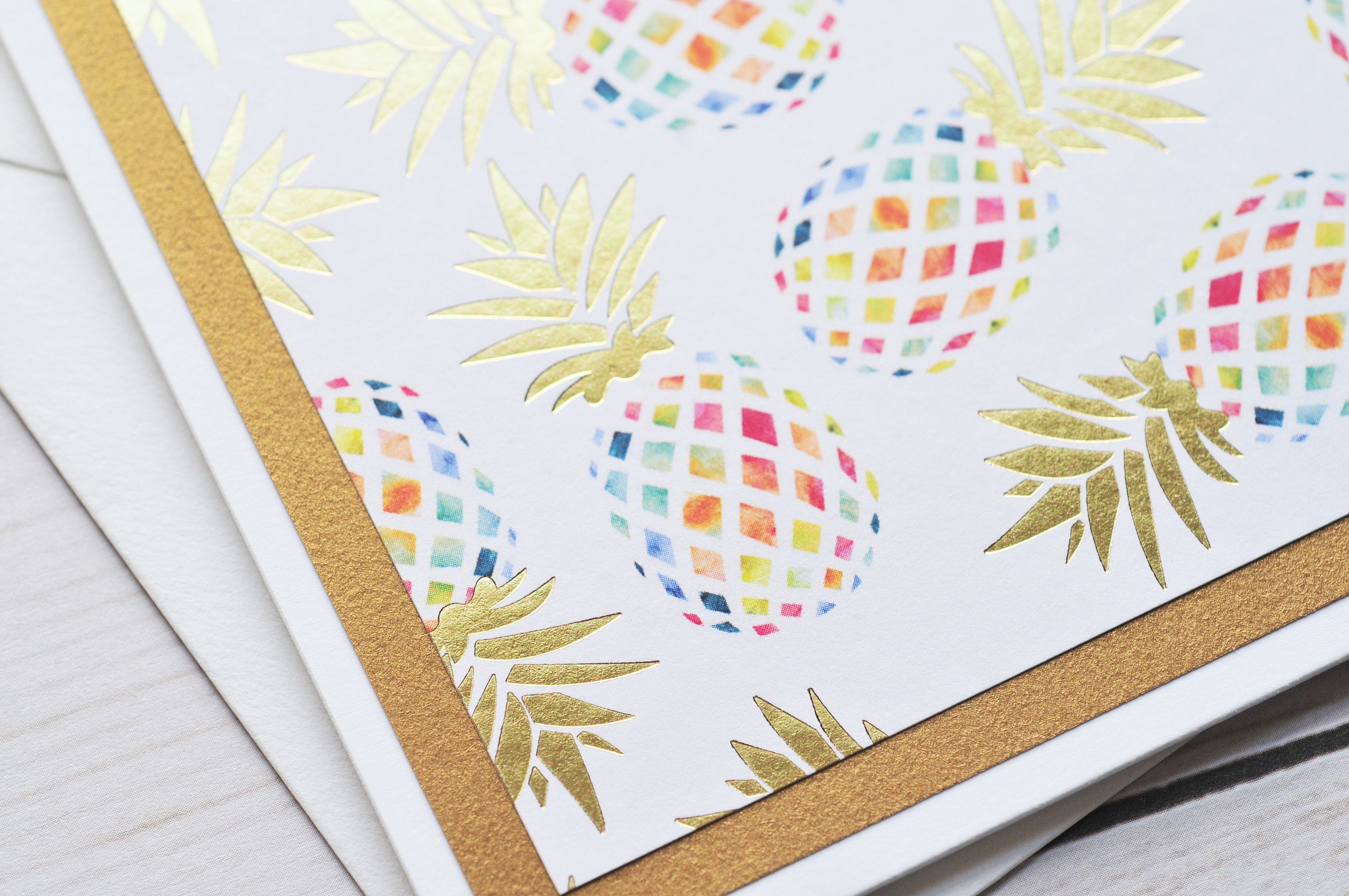 Pineapple Note Cards // Blank Cards // Colorful Pineapples // | Etsy