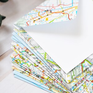 Map Mini Cards - Set of 10 // Blank Cards // Enclosure Cards ...