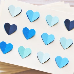 Blue Heart Greeting Card // Blank Card // Love Note // Note Cards ...