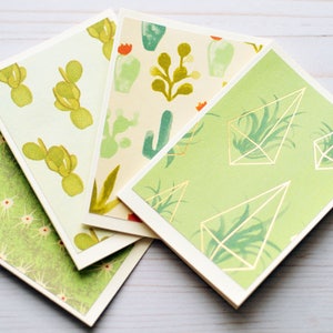 Cactus Mini Cards // Blank Cards // Gift Card Envelopes // Western ...