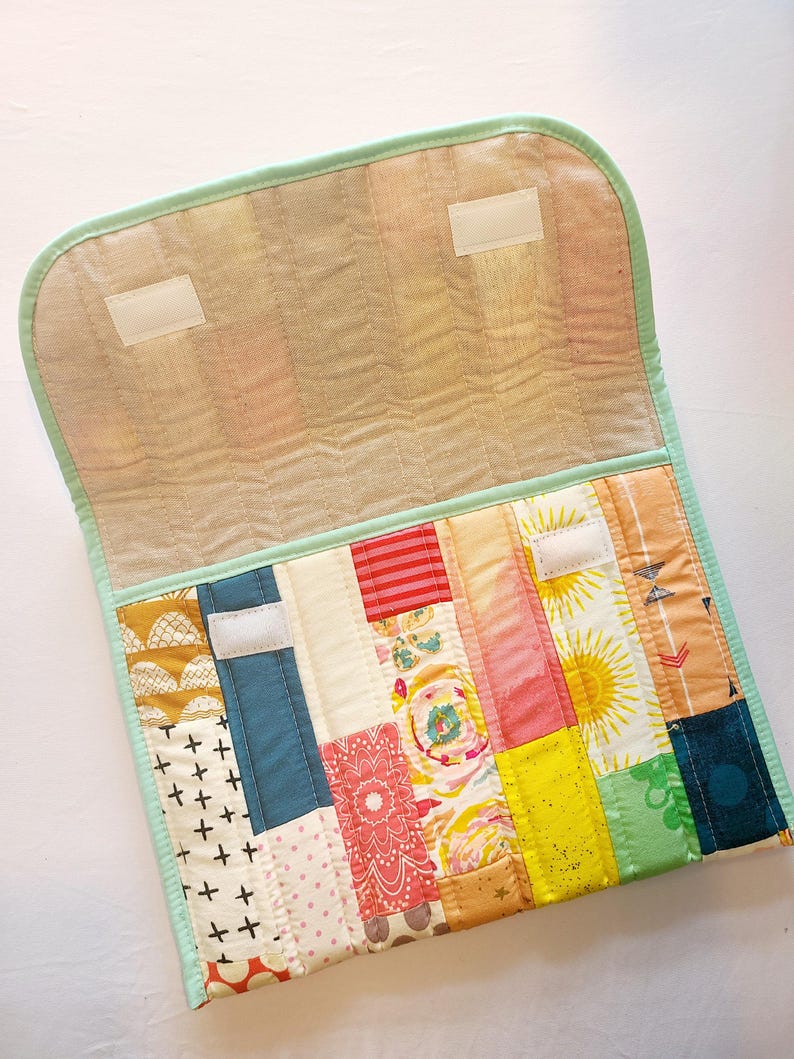 Quilted Fabric Book Pouch - Etsy