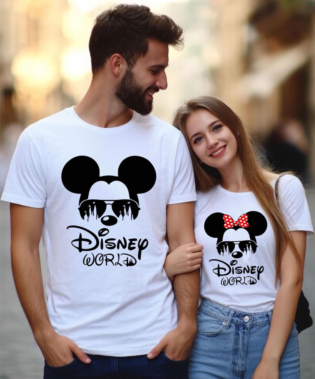 Mickey & Minnie Aviator Sunglasses T-shirt – Matching Disney Couples ...