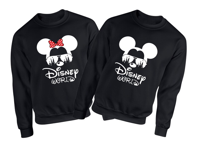 Mickey & Minnie Aviator Sunglasses Jumper – Matching Disney Couples ...
