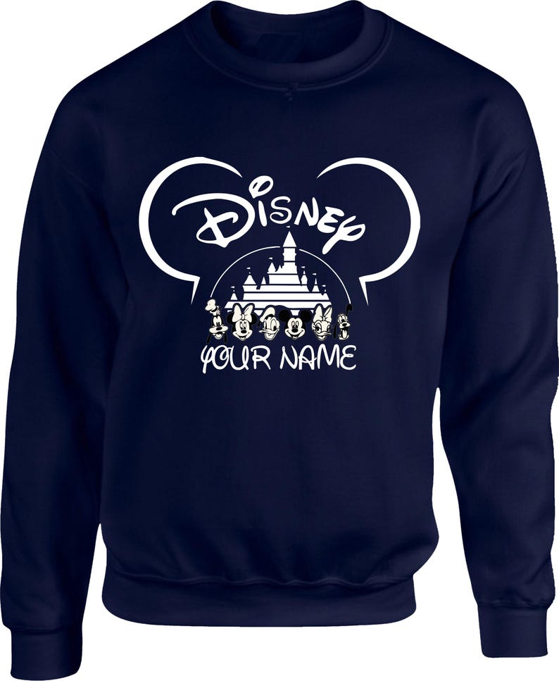 Personalised Disney Castle 2026 Jumper, Disneyland Vacation Sweatshirt ...