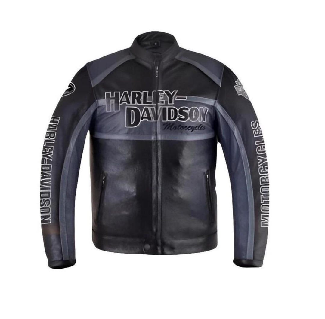 Harley-davidson Classic Cruiser Leather Motorcycle Jacket, Genuine ...