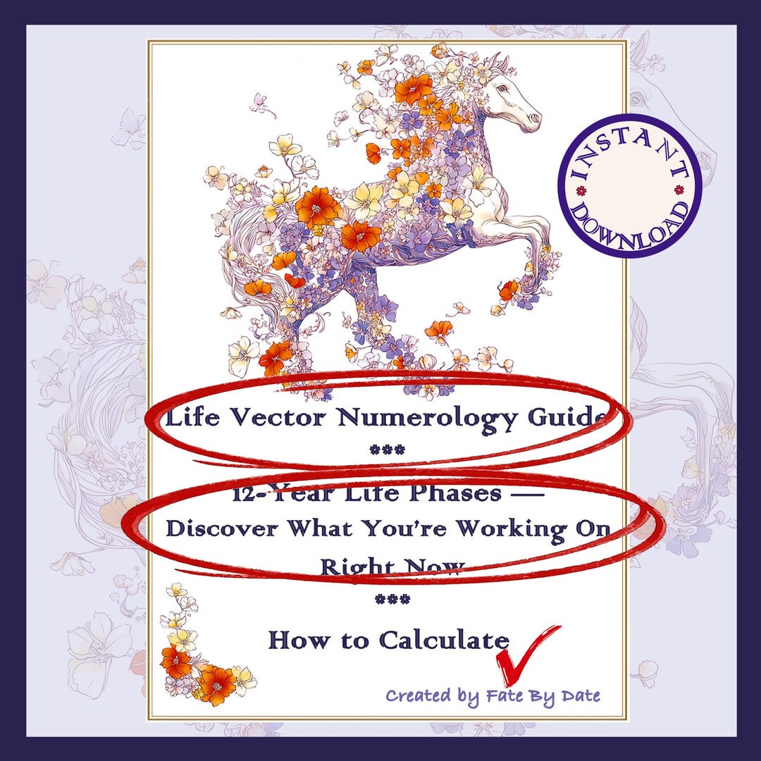 The Life Vector Guide — Understand Your 12-year Cycles & Evolving Life ...