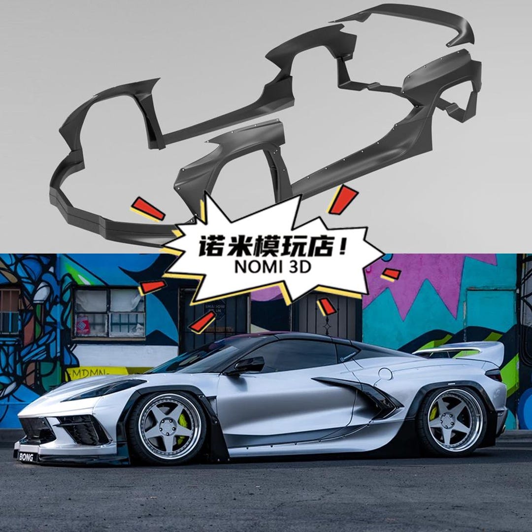1/24 Chevrolet Corvette C8 Pandem Widebody Kit, for Revell 07714 ...