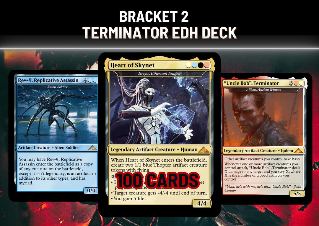 Cyberdyne Terminator Proxy Commander Deck, Custom Art MTG EDH Deck - Etsy