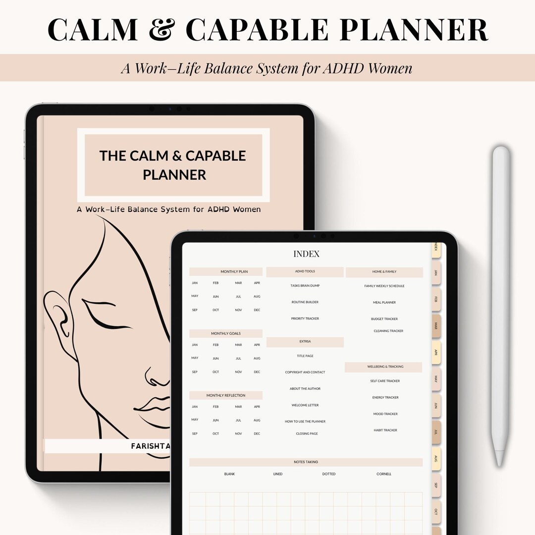 The Calm & Capable Planner | Printable Work-life Balance Planner for ...