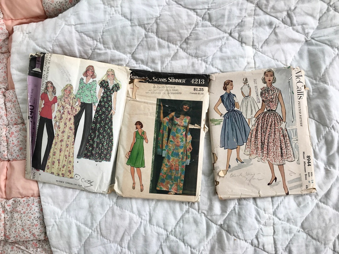 Vintage Sewing Pattern Lot Unchecked - Etsy
