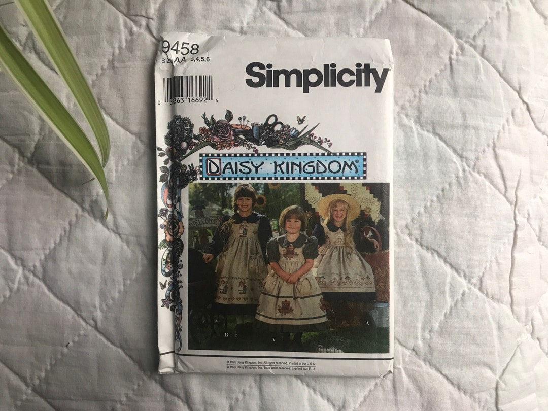 Simplicity 9458 - Daisy Kingdom Dress and Pinafore Pattern - Etsy