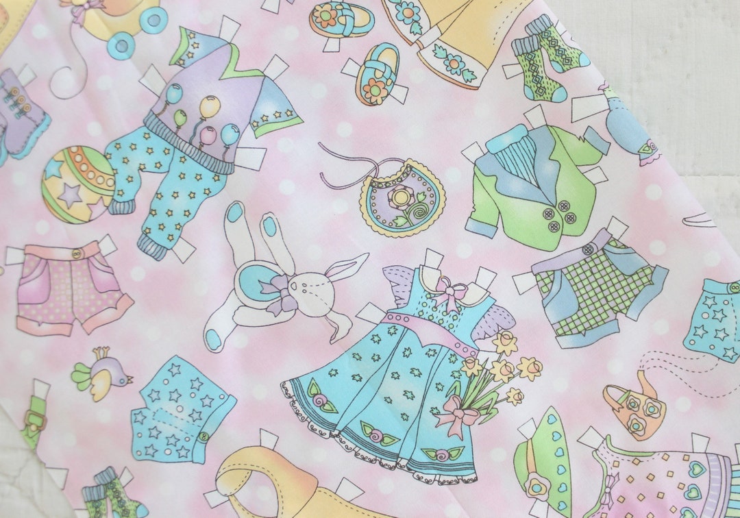 Fat Quarter 1990's Wee Kids Paper Doll Fabric - Etsy