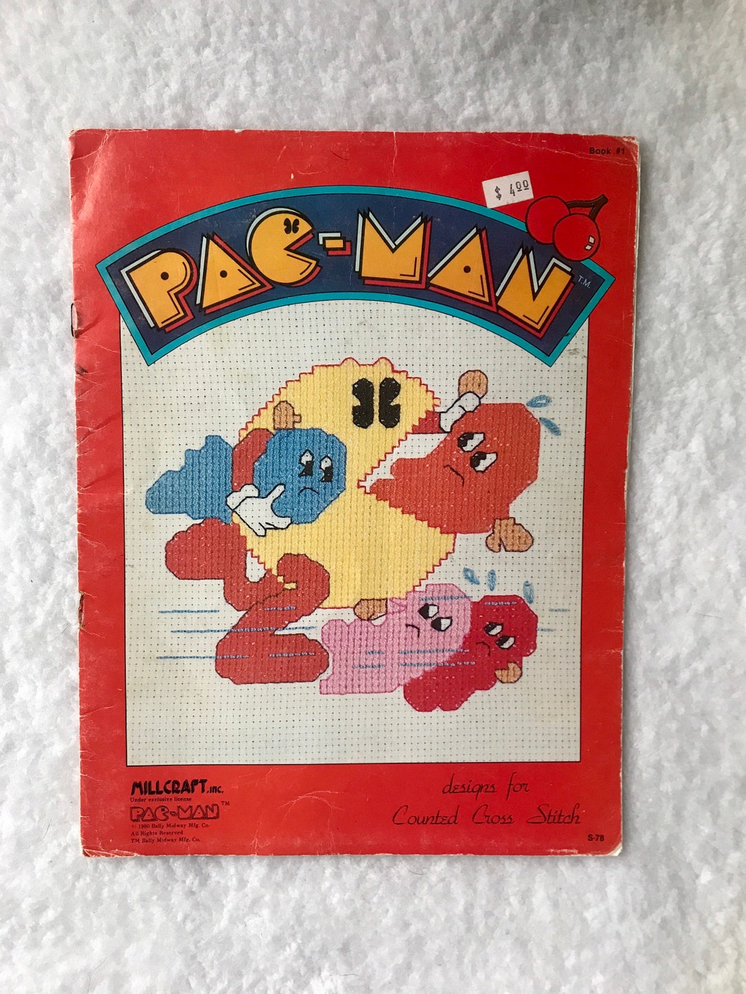 1980's Pac Man Cross-stitch Pattern Book - Etsy