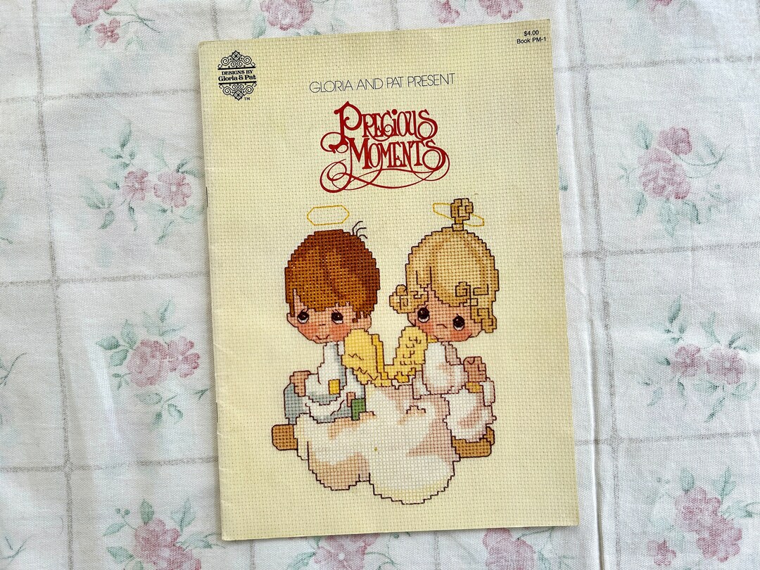 1980's Precious Moments Cross-stitch Pattern Book by Gloria and Pat - Etsy