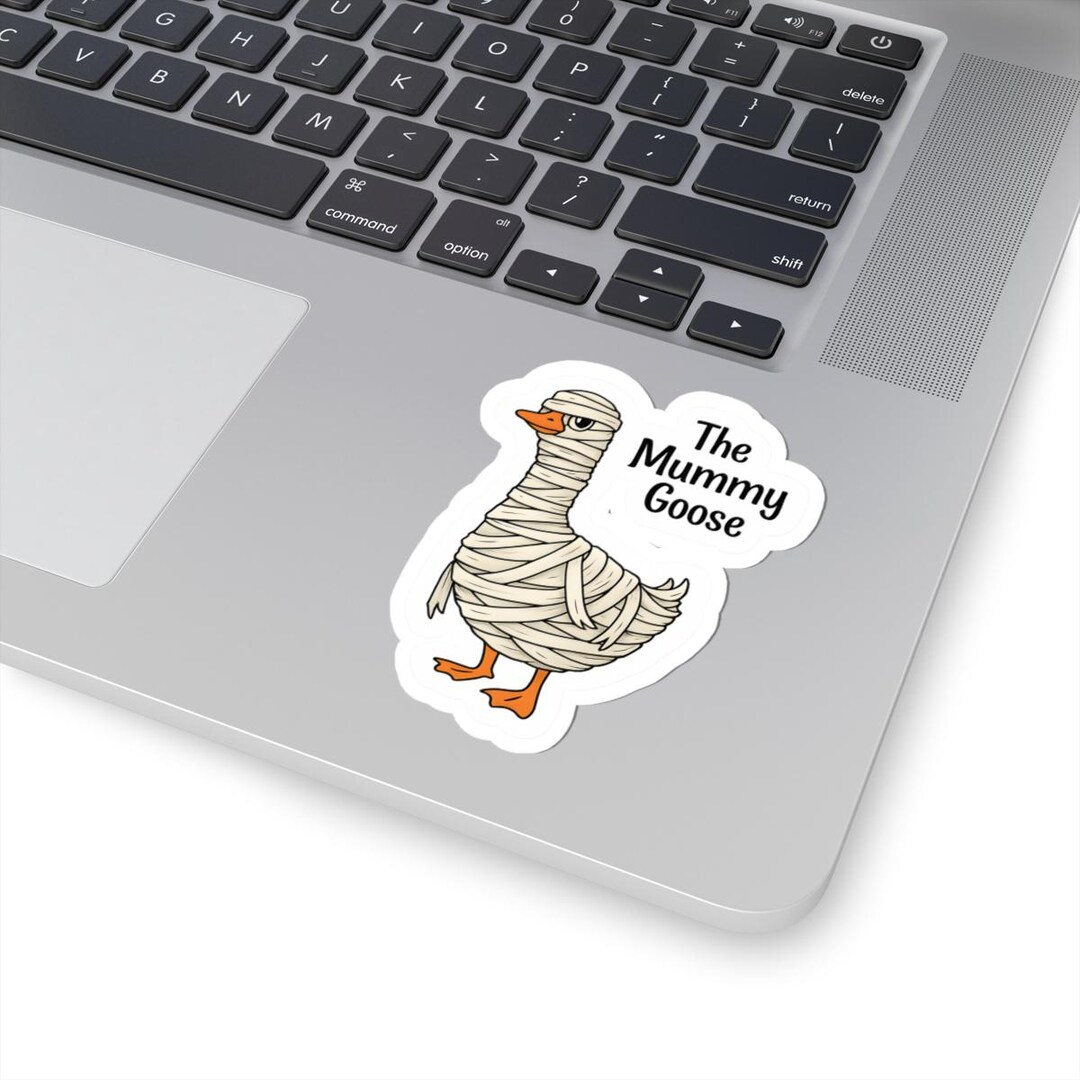 The Mummy Goose Sticker | Funny Goose Halloween Sticker | Cute Mummy ...