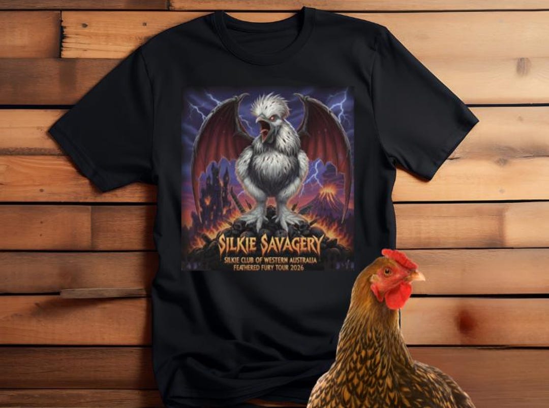Savage Silkie Horror Chicken Tee - Silkie Club of WA - Etsy