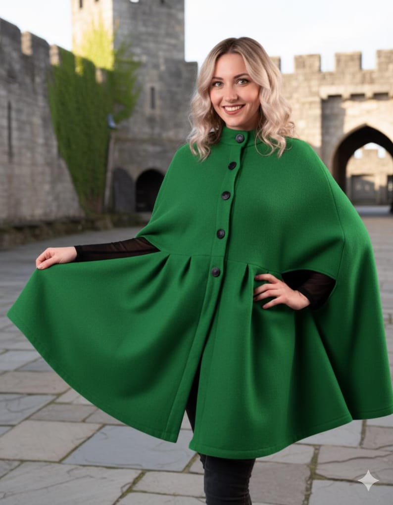 Cape Coat Sewing Pattern | PDF Download | Women’s Winter Cape With ...