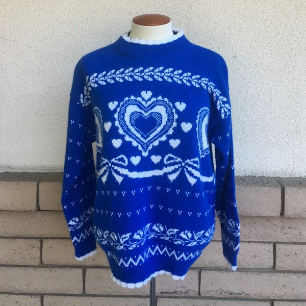 Heart Sweater - Etsy