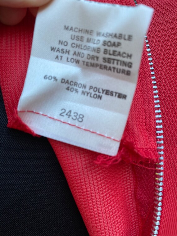 1970s NWT Red Micro Mini Babydoll Dress Tunic Color B… - Gem