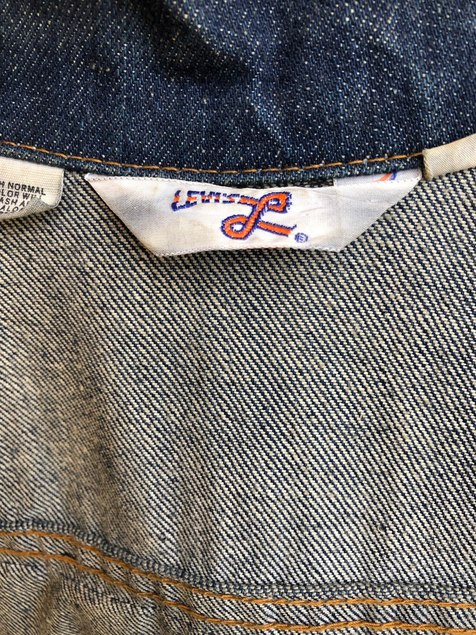 Levi's Denim Patch Jacket Vintage 80s Patchwork Appliqued "ford" Dark ...