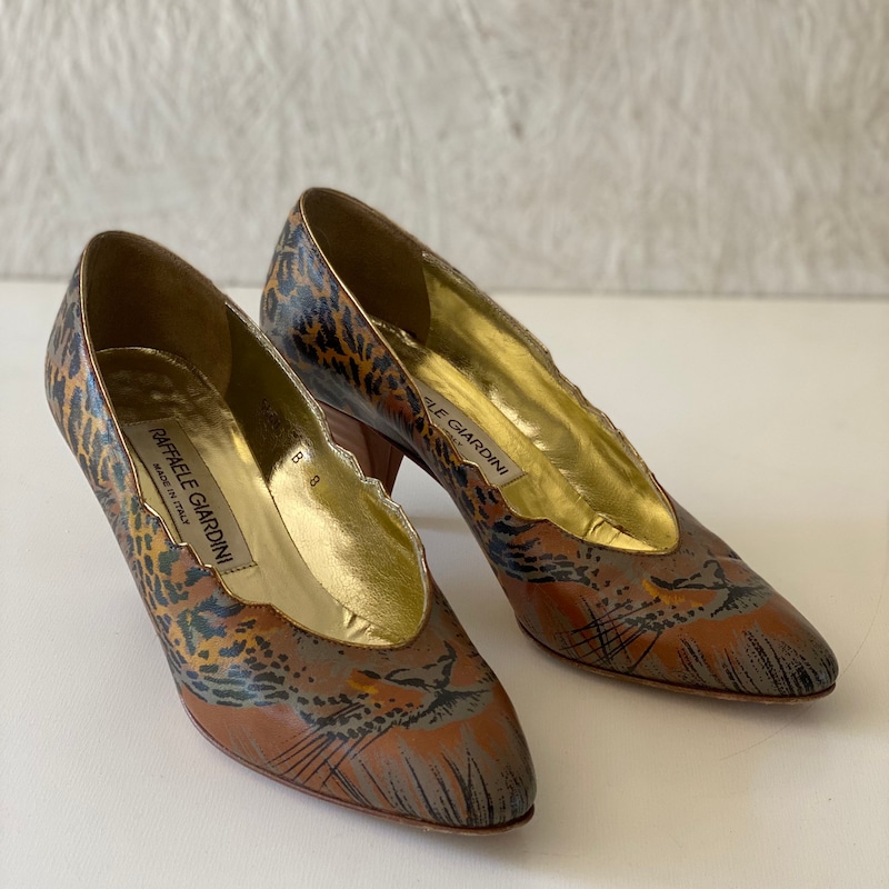 Animal Print Kitten Heels - Etsy