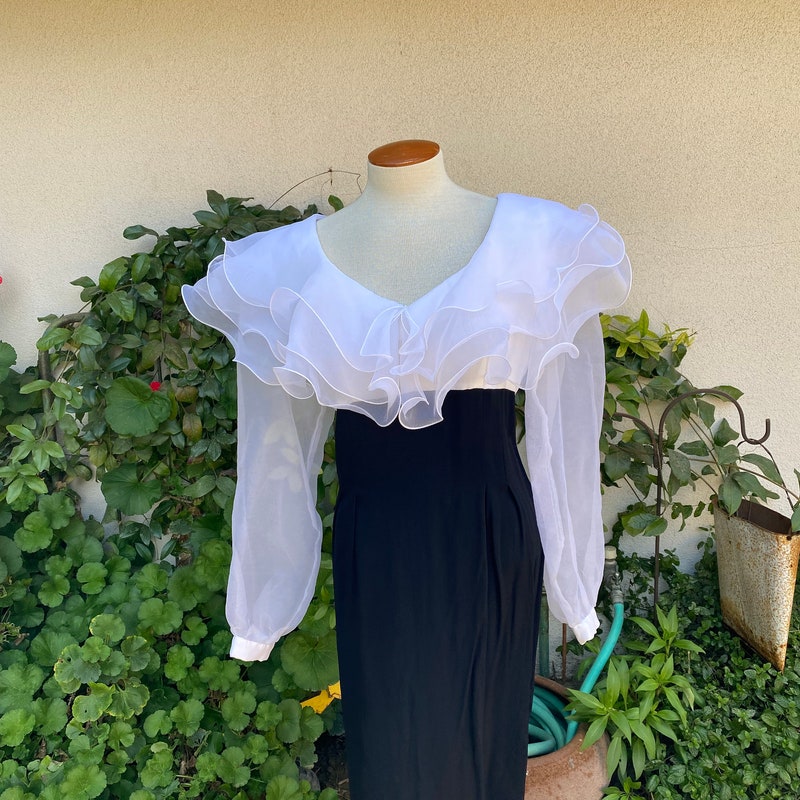 Black and White Bow Dress - Etsy