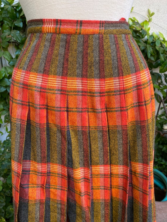 Vintage Century of Boston Orange Autumnal Pleated Woo… - Gem