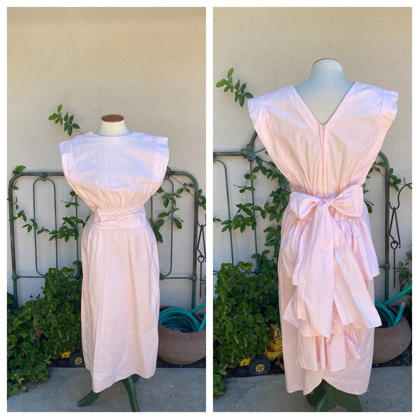 80s Ruffle Dress - Etsy