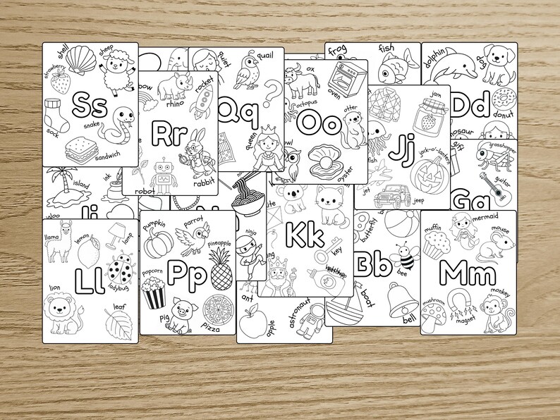 Alphabet Coloring Pages A-Z | Preschool & Toddler Printable Coloring ...