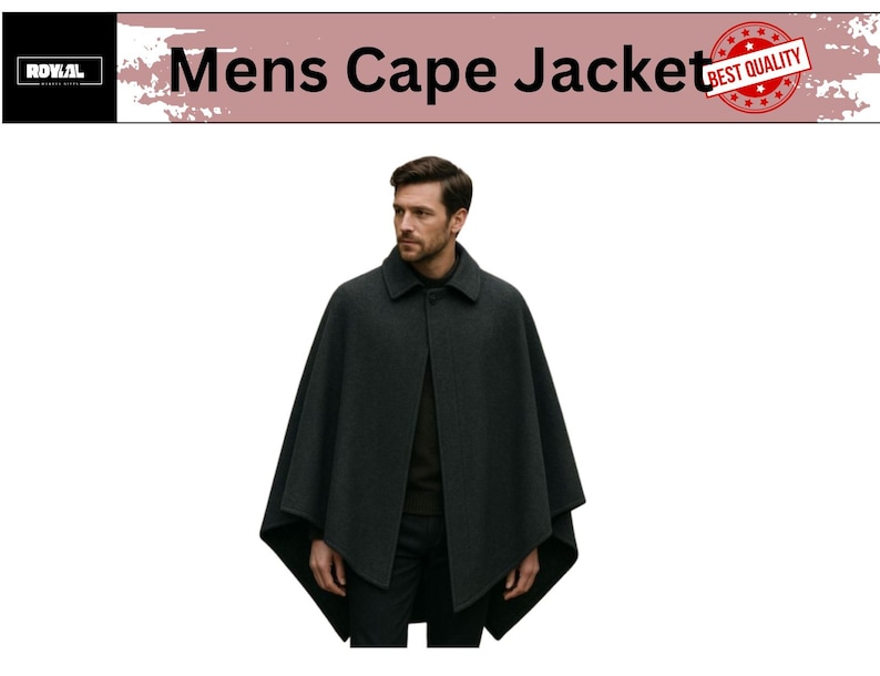 Men’s Wool Cape | Vintage Highland Cloak | Traditional Scottish ...
