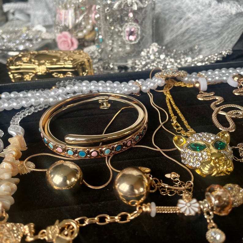 Mystery Jewelry Jar | Random Rings Necklaces Bracelets | Small Surprise ...