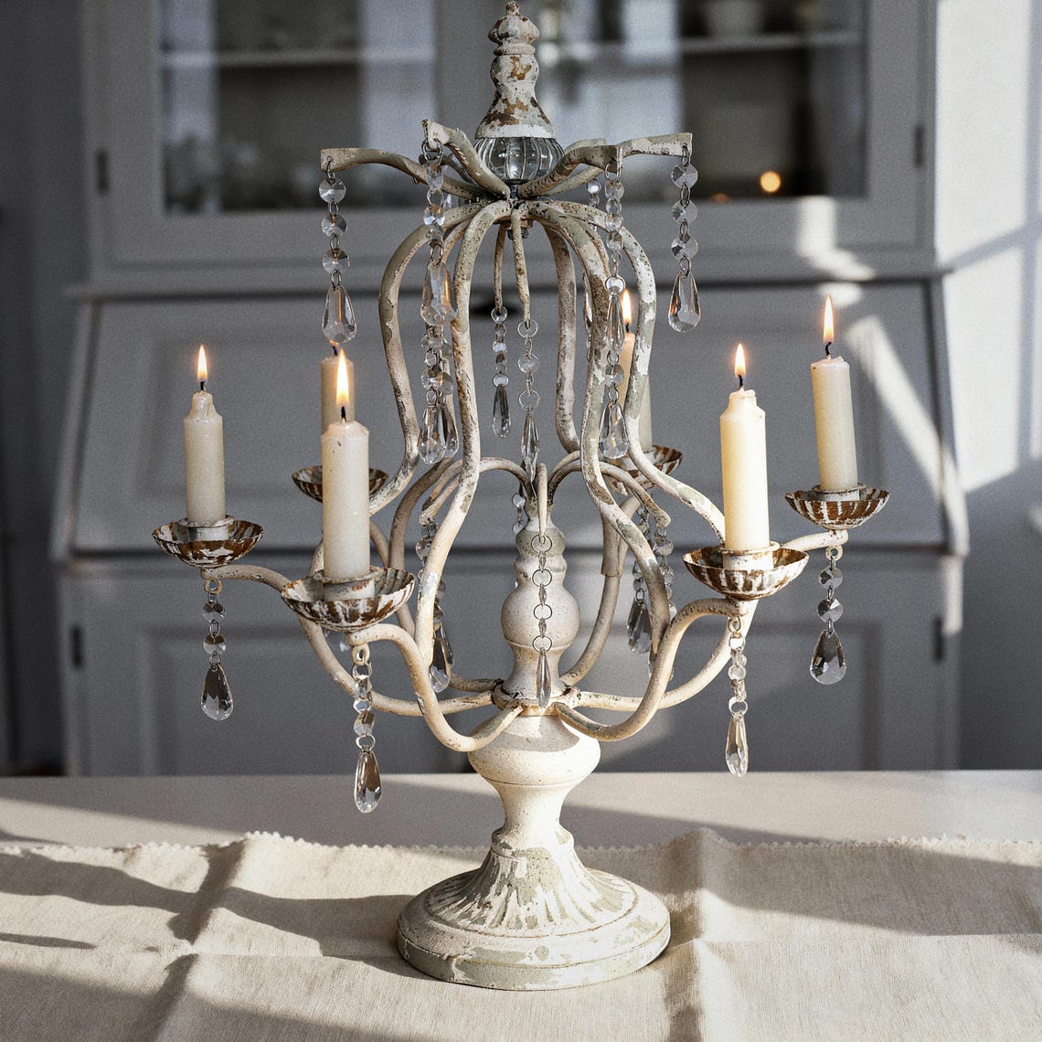 French Vintage Candlestick Table Decoration - Etsy