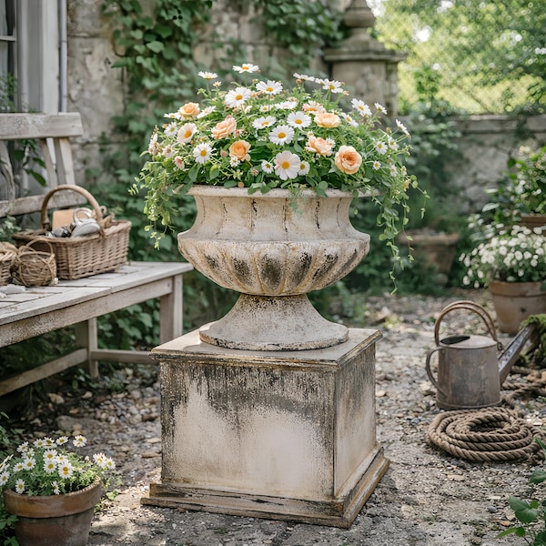 Pedestal Planter - Etsy UK