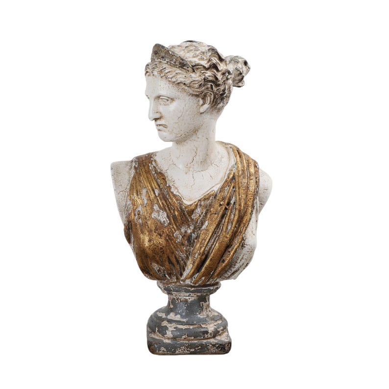 Vintage Roman Bust Sculpture - Etsy