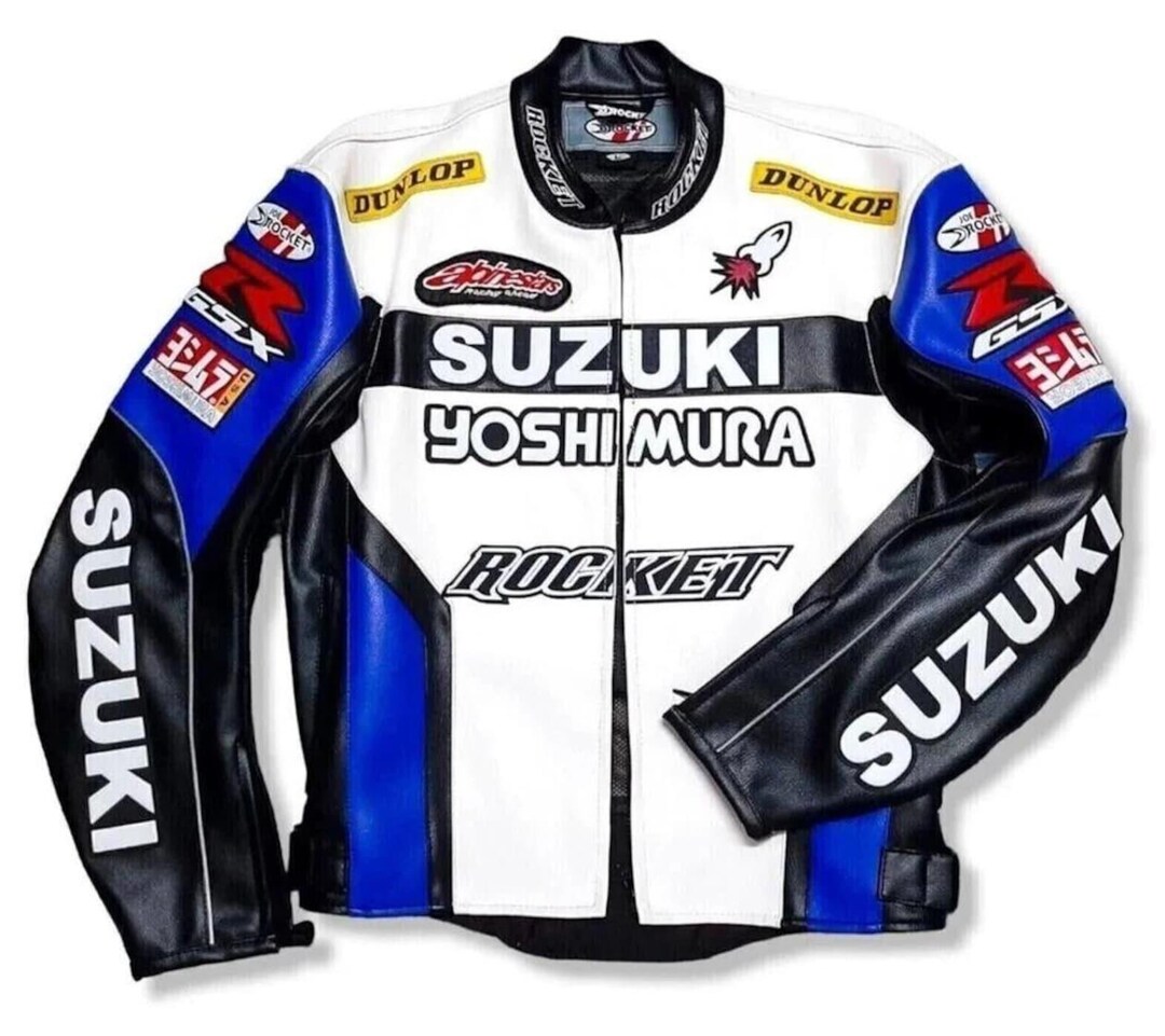 Handmade Suzuki GSX-R Yoshimura Racing Leather Jacket | Premium Cowhide ...
