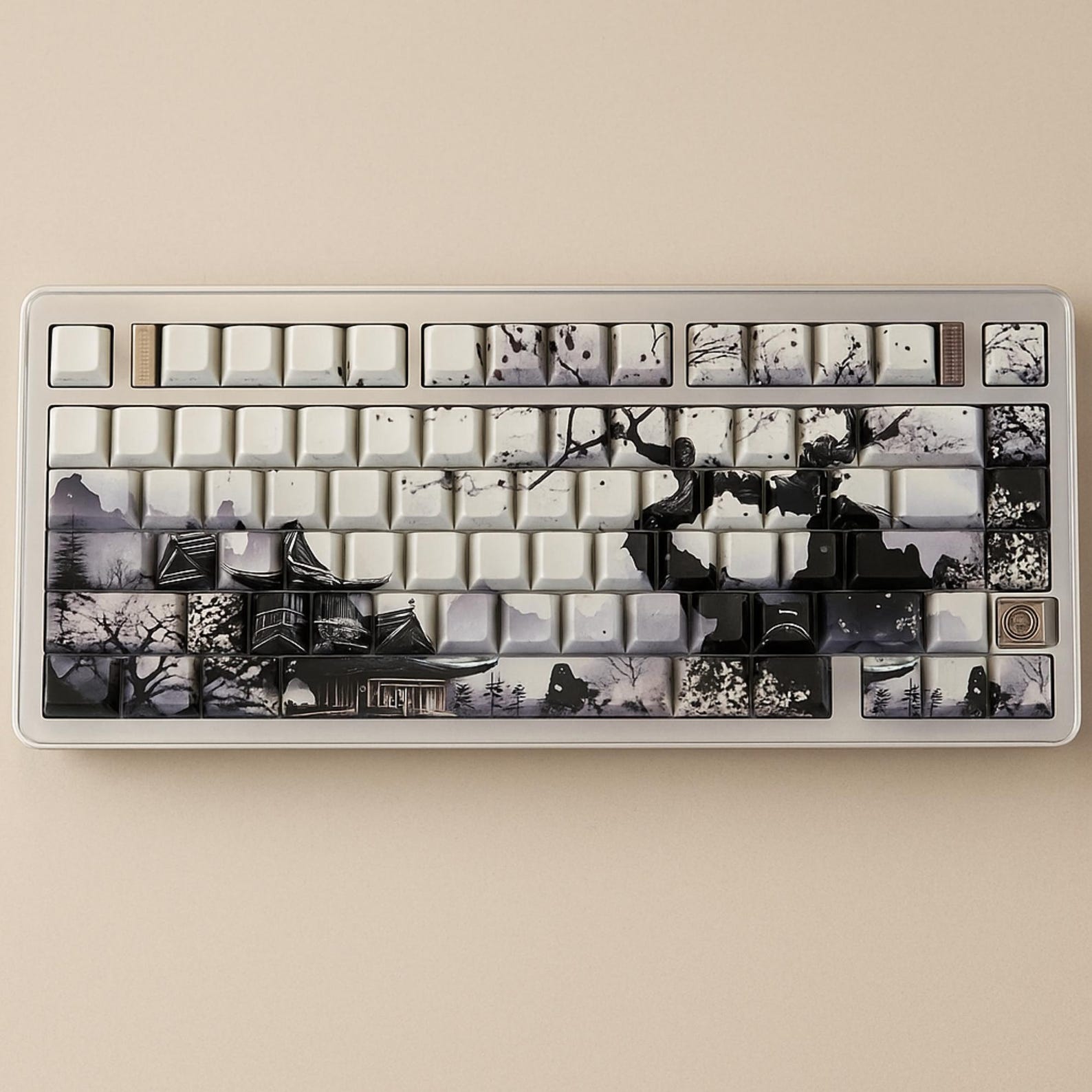 Custom Ceramic Keycap Set PBT Material Cute Valorant Keycaps Retro ...
