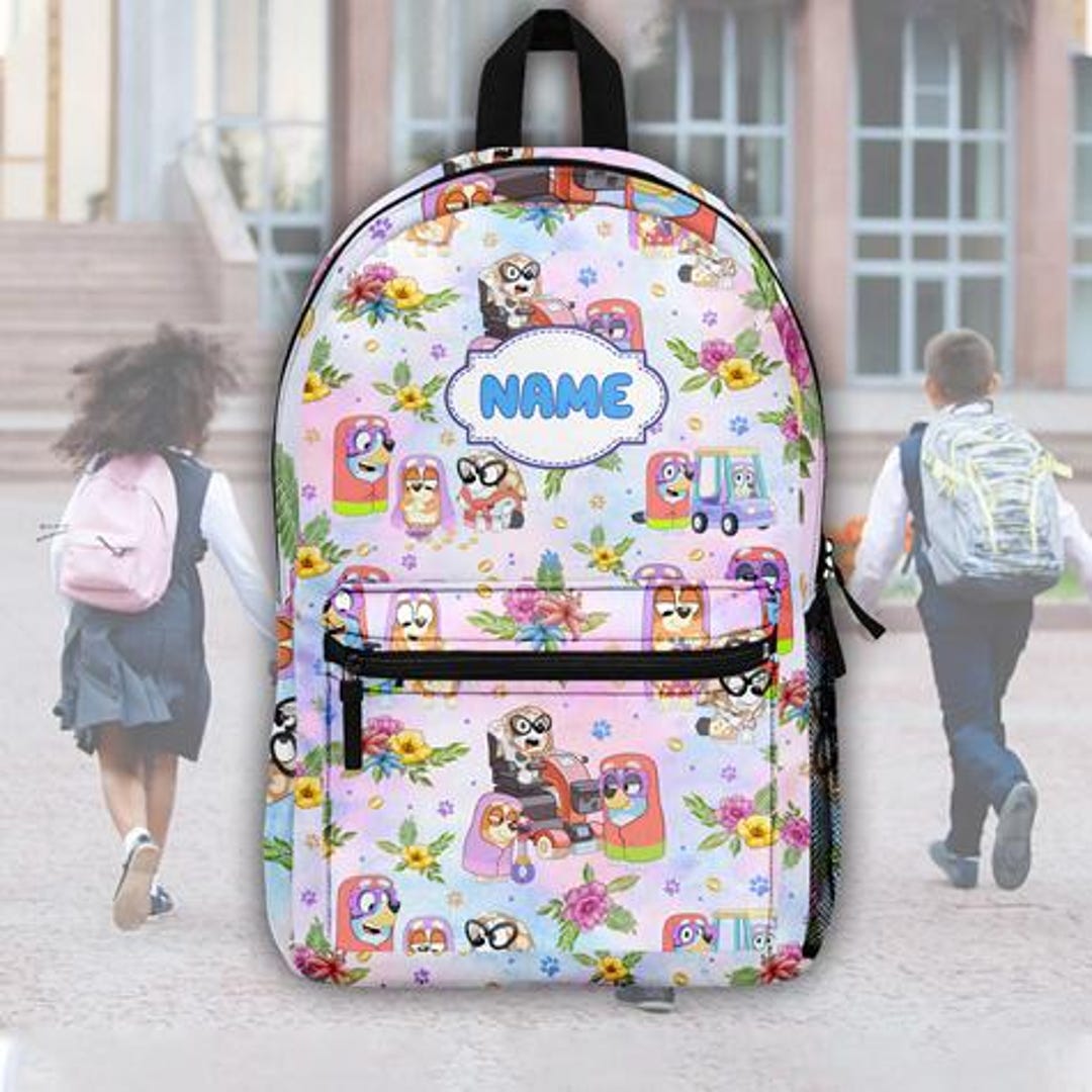 Bluey and Bingo Grannies Backpack, Janet and Rita Driving School Nice ...